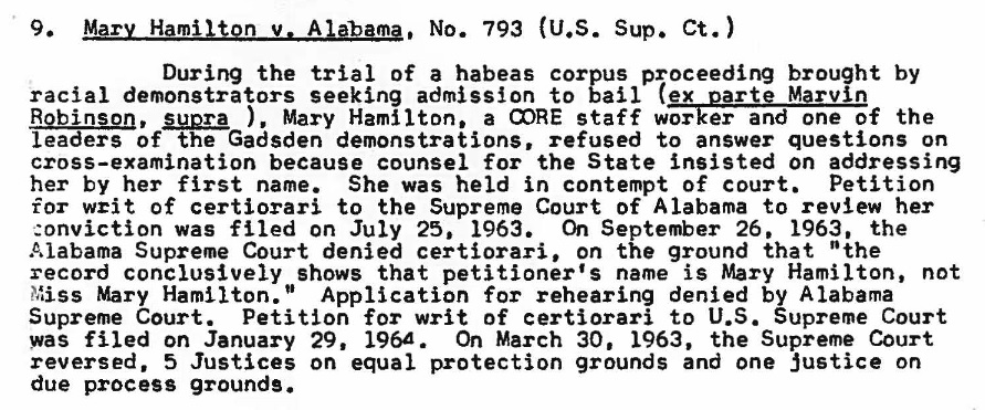 Mary Hamilton - The Thurgood Marshall Institute at LDF